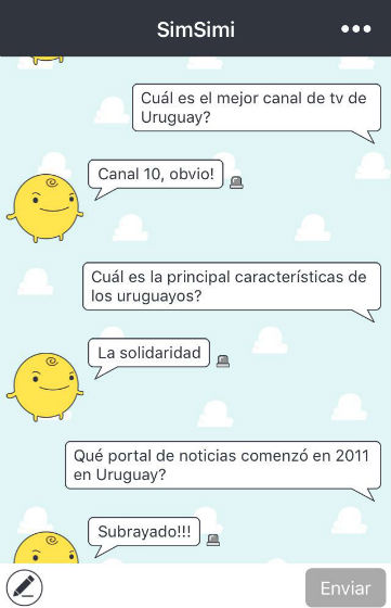 ¿Conocés SIMSIMI? Es la nueva aplicación de moda, para chatear... solo
