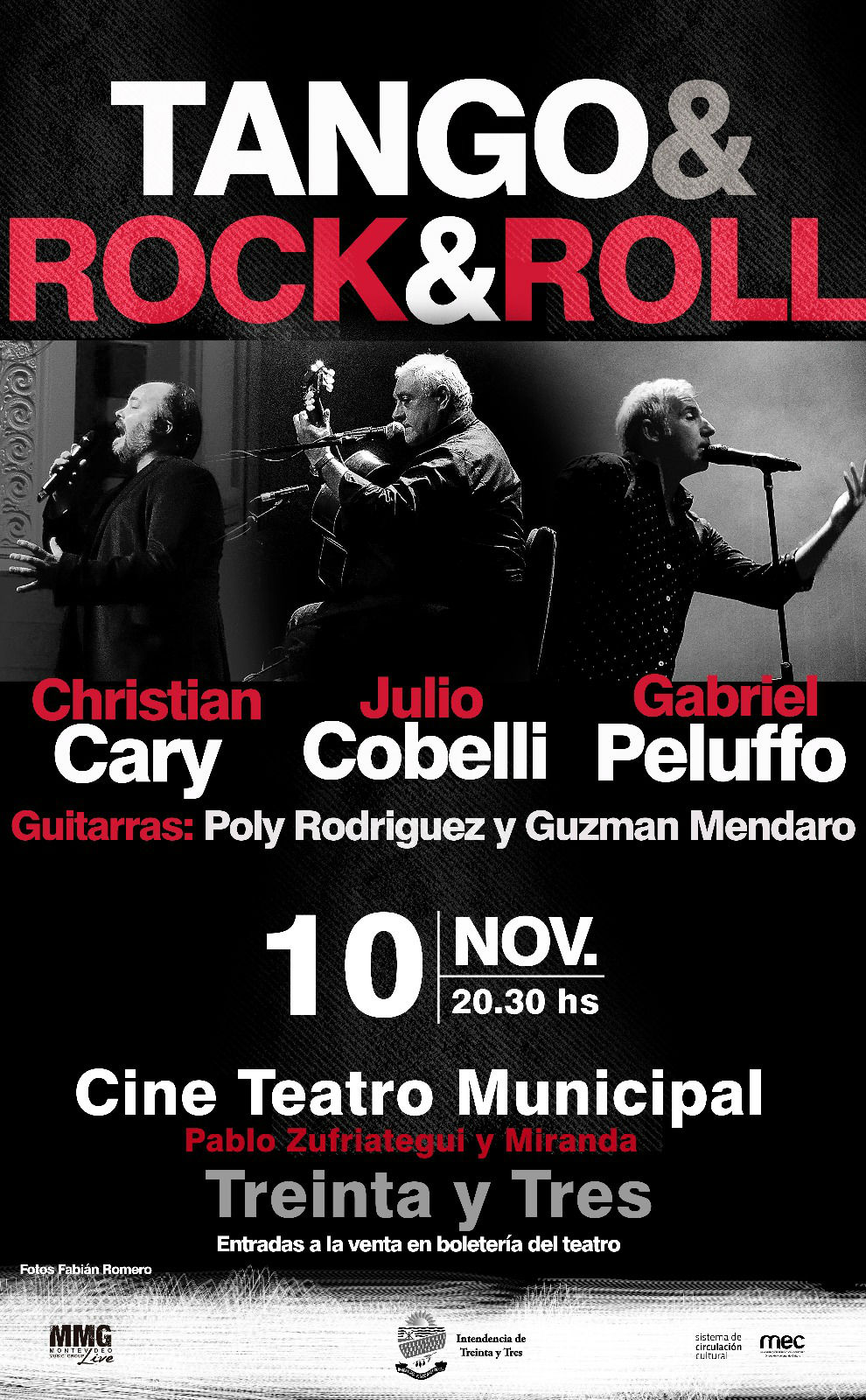 El espectáculo Tango & Rock & Roll llega a Rocha y Treinta y tres